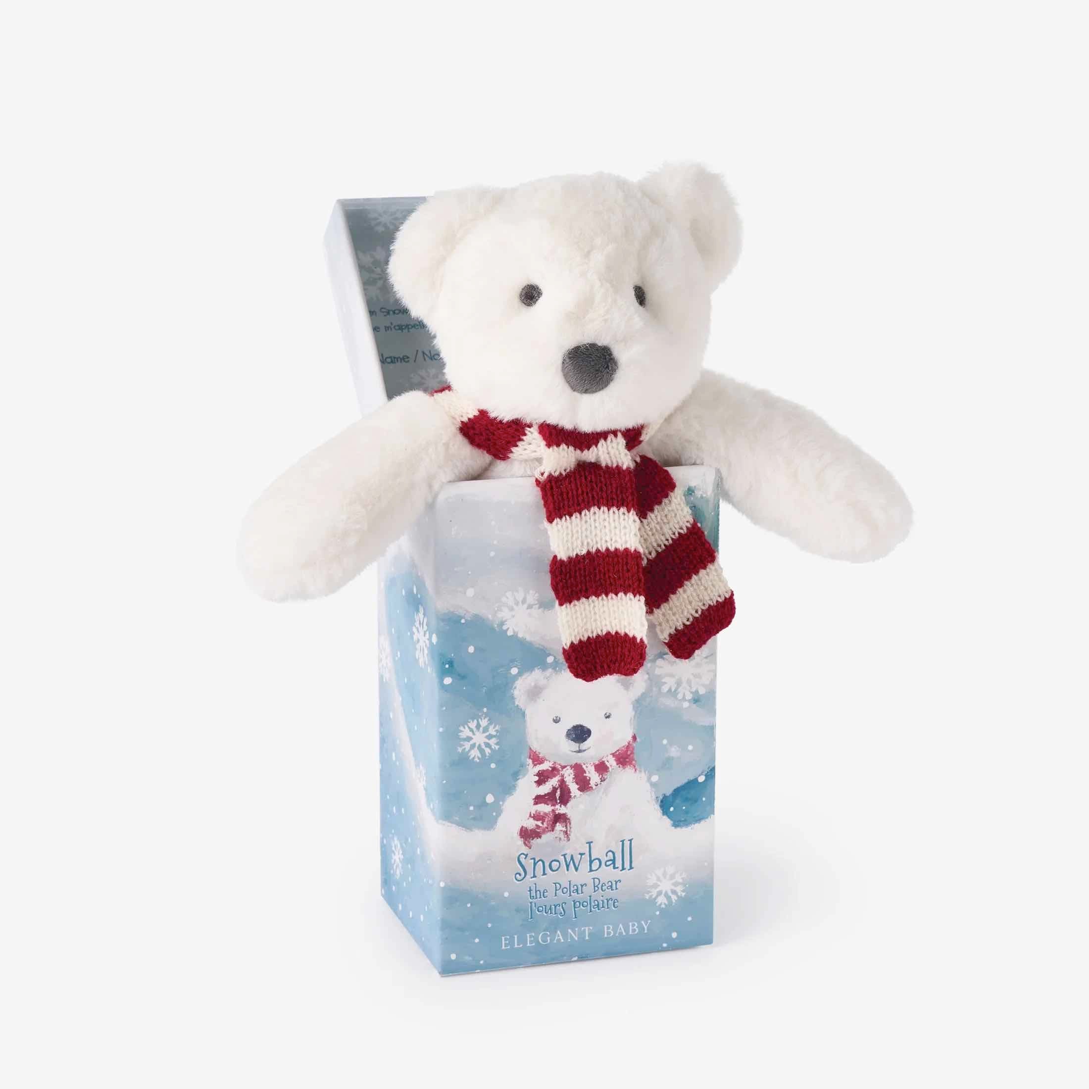 Snowball The Polar Bear Snuggler Boxed – Miss Lillie Children's Boutique