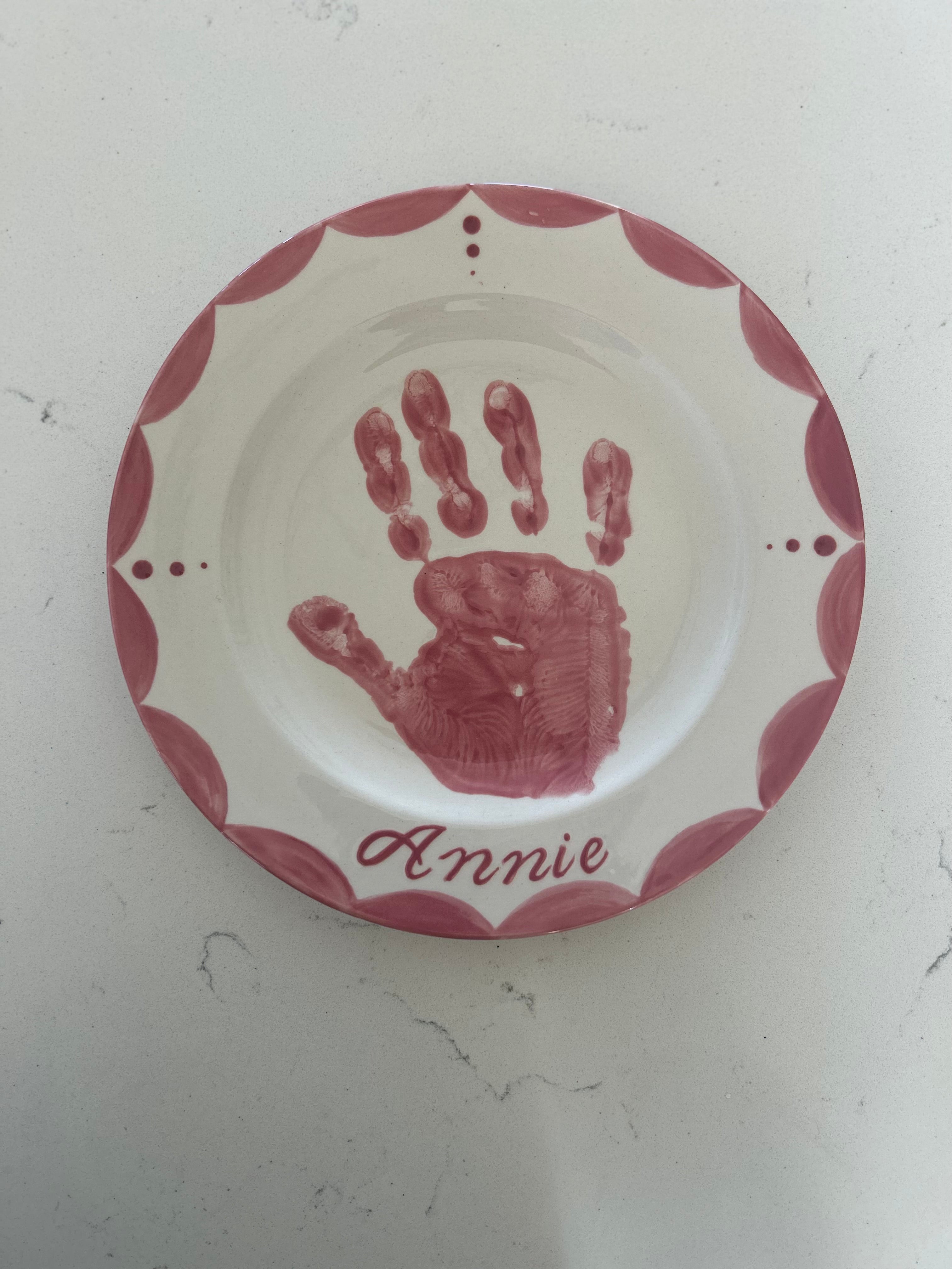 Handprint/Footprint Plate Signup – Miss Lillie Children's Boutique