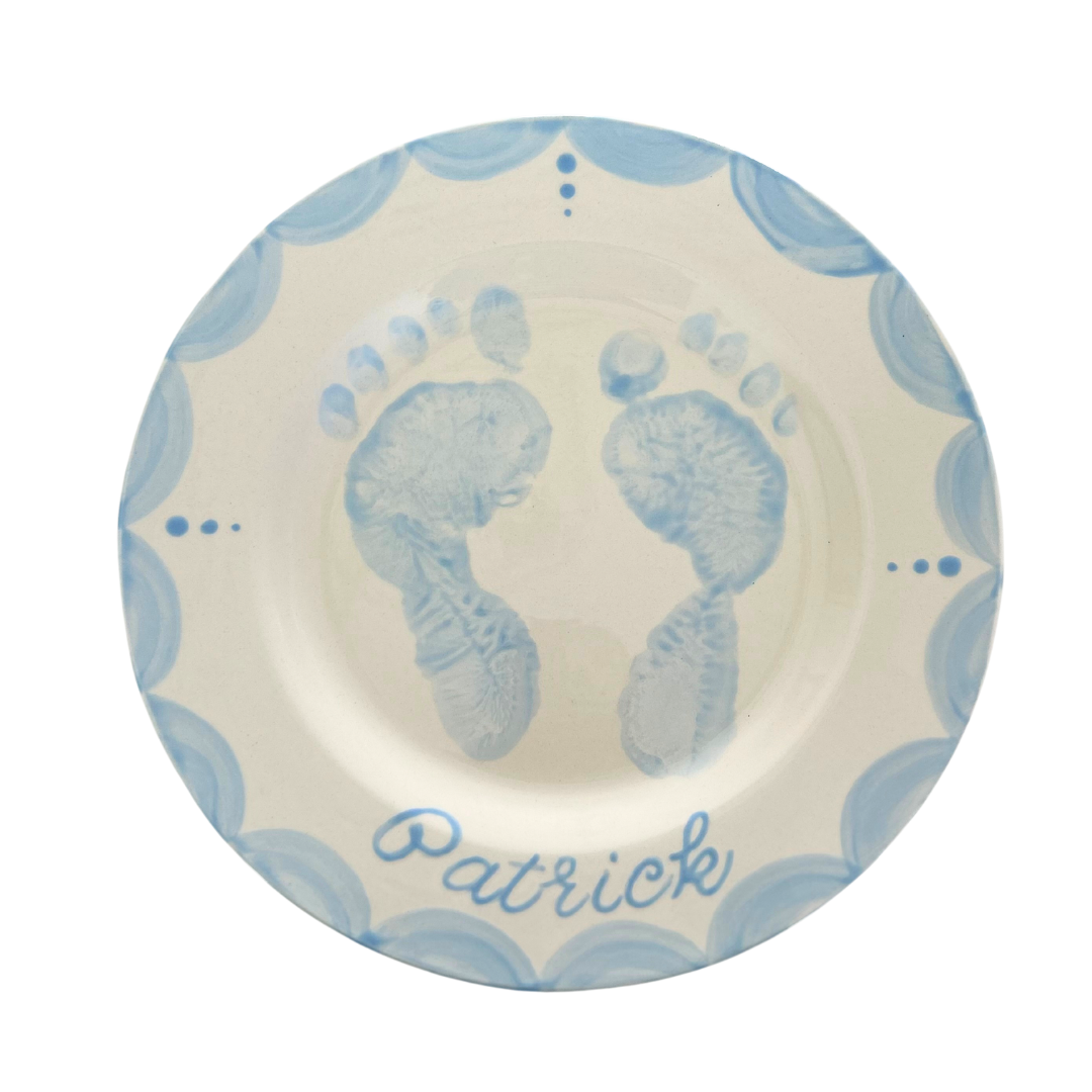 Handprint/Footprint Plate – Miss Lillie Children's Boutique