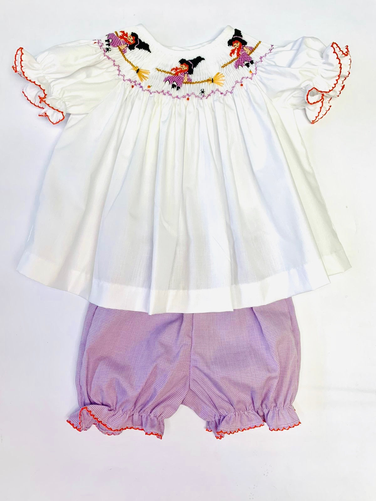 Emma Smocked Bloomer Set - Halloween – Miss Lillie Children's Boutique