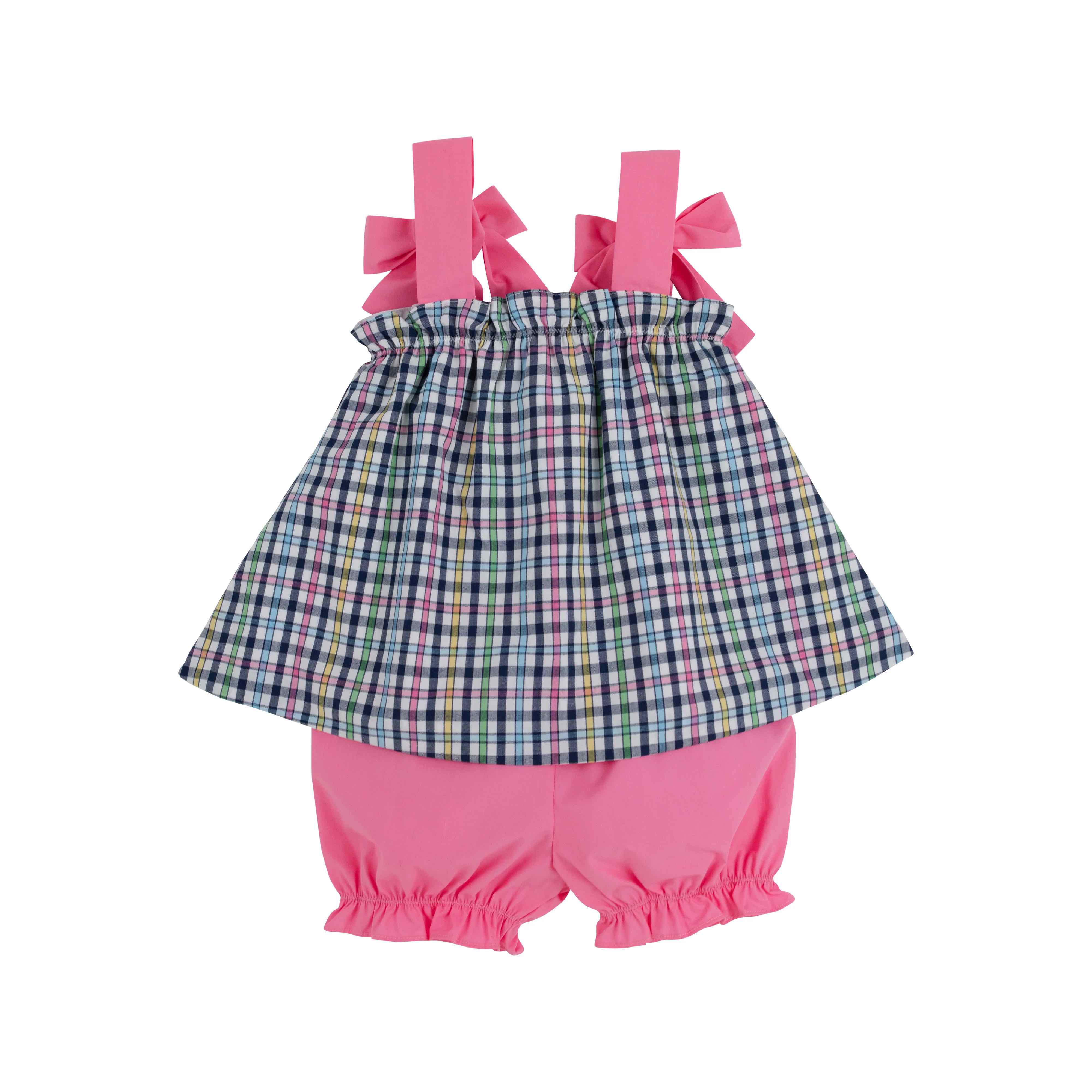 Lainey's Little Set - Pier Pointe Plaid with Hamptons Hot Pink – Miss ...